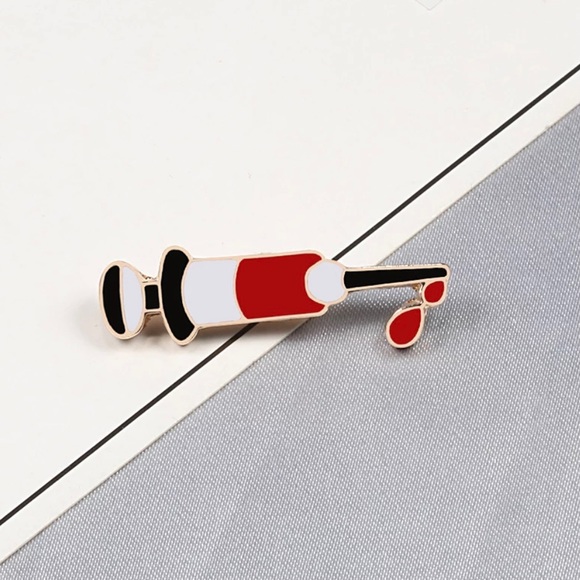 Accessories | Nurse Doctor Syringe Enamel Pin | Poshmark